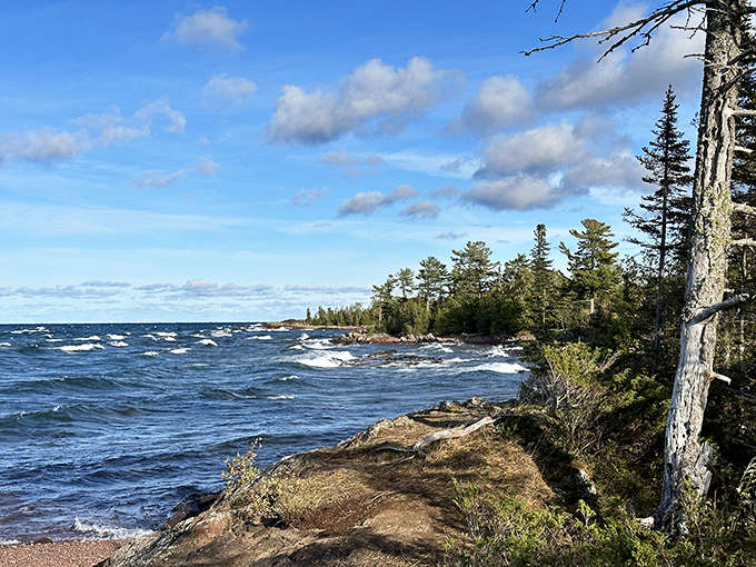 The Gas Lite General Store's vintage charm and weathered facade represent everything authentic about Copper Harbor's unpretentious character and community spirit.