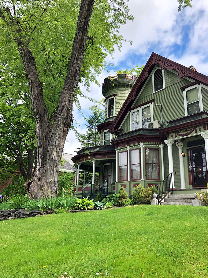 Maplecroft's Victorian charm offers a glimpse into Barre's elegant past, with that distinctive turret practically begging to be photographed.