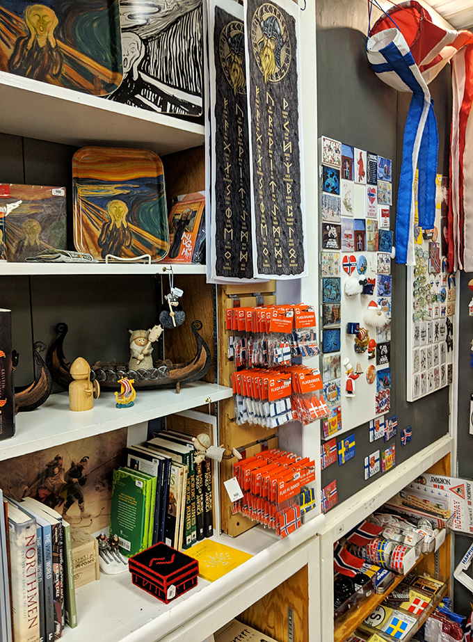 "The Scream" watches over Viking ships and Norse mythology &ndash; cultural touchstones that connect visitors to their ancestral roots.