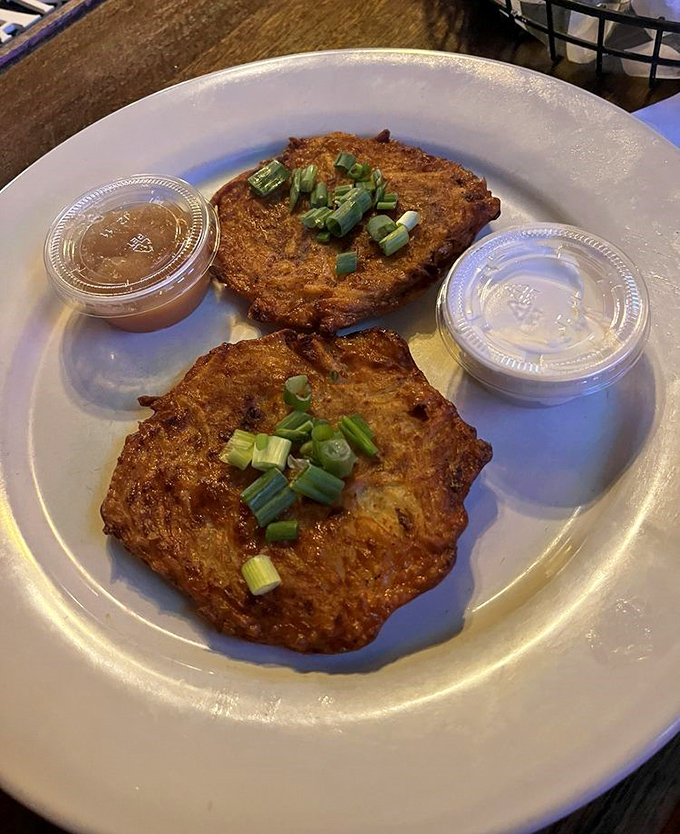 Crispy-edged, tender-centered potato perfection topped with green onions &ndash; the side dish that frequently steals the spotlight.
