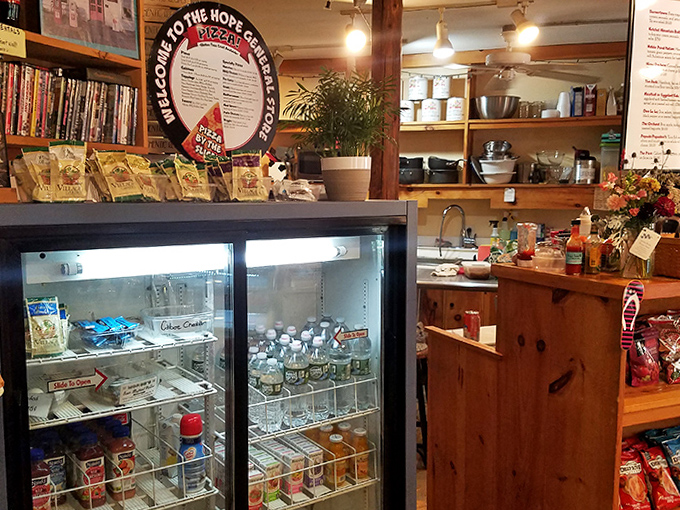 Local craft beers mingle with everyday refreshments in coolers that democratically serve both special occasions and ordinary Thursday thirsts.