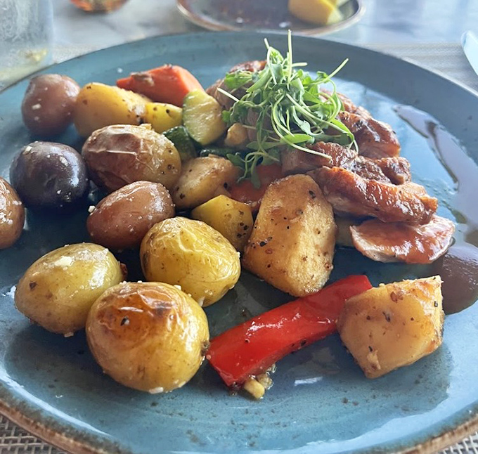 Roasted potatoes and sausage mingle with colorful peppers in this hearty breakfast hash &ndash; comfort food with a Southwestern accent.