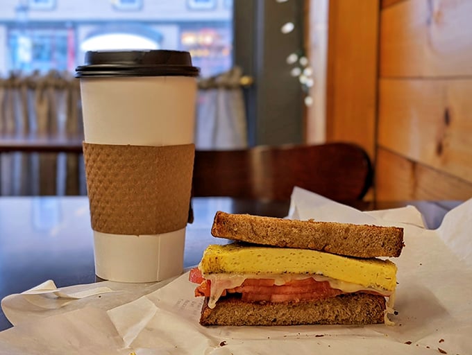 Coffee and sandwich &ndash; the dynamic duo that turns an ordinary lunch break into a moment of pure, caffeinated bliss.