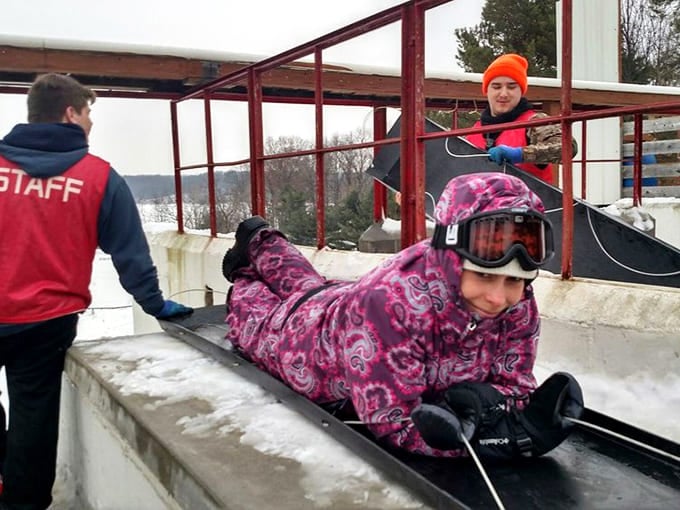 The starting platform gives you a moment to contemplate your life choices before gravity takes over and makes those choices for you.