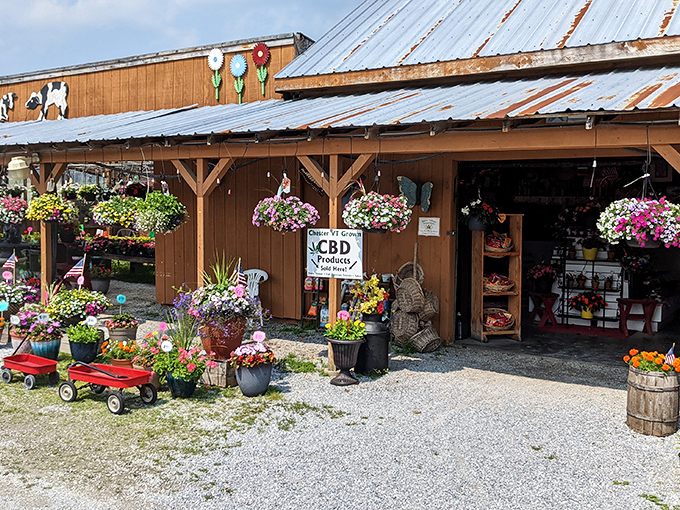 Stone Village Farmers Market bursts with colorful blooms and fresh produce &ndash; proof that Vermont's growing season may be short but it's spectacularly sweet.