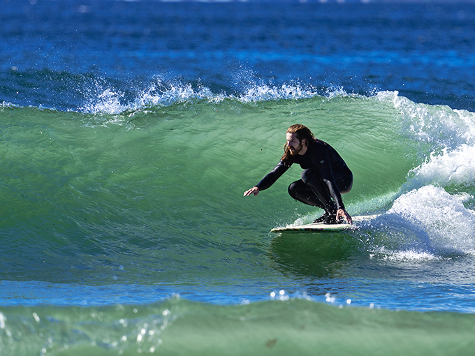 Surfer's paradise with a historical twist &ndash; catching waves where sailors once navigated tall ships.