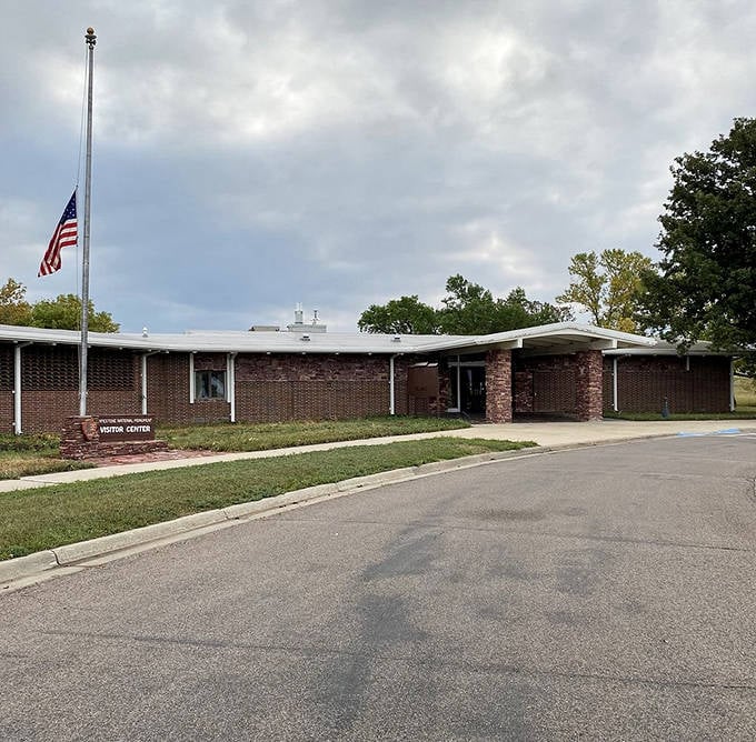 The visitor center welcomes explorers with exhibits that bring the monument's cultural significance to life through authentic storytelling.
