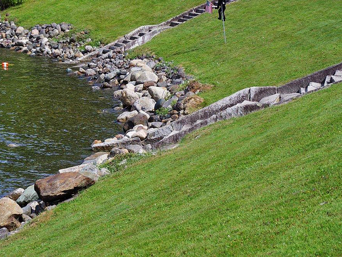 These weathered steps have witnessed countless summer memories &ndash; bare feet scampering down to cool waters after hot picnic lunches on grassy shores.