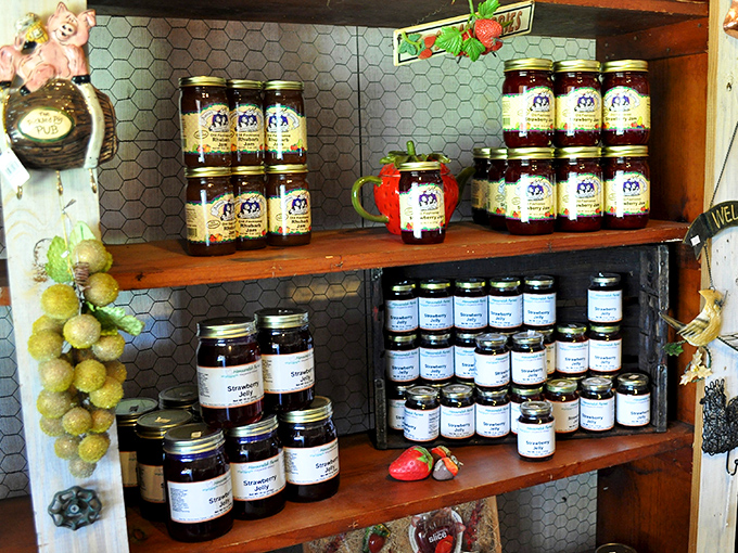 Beyond wines, the farm's homemade jams and jellies capture seasonal flavors in jars that practically beg to be slathered on fresh biscuits.