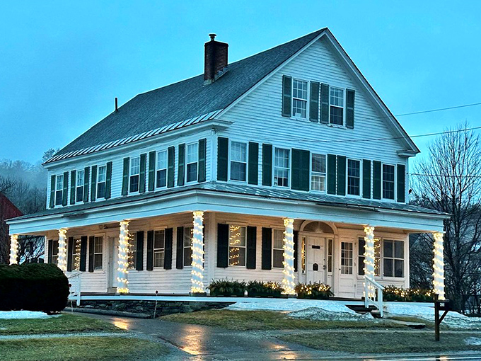 This stone house has weathered more Vermont winters than we can count, wearing its history like a badge of honor.