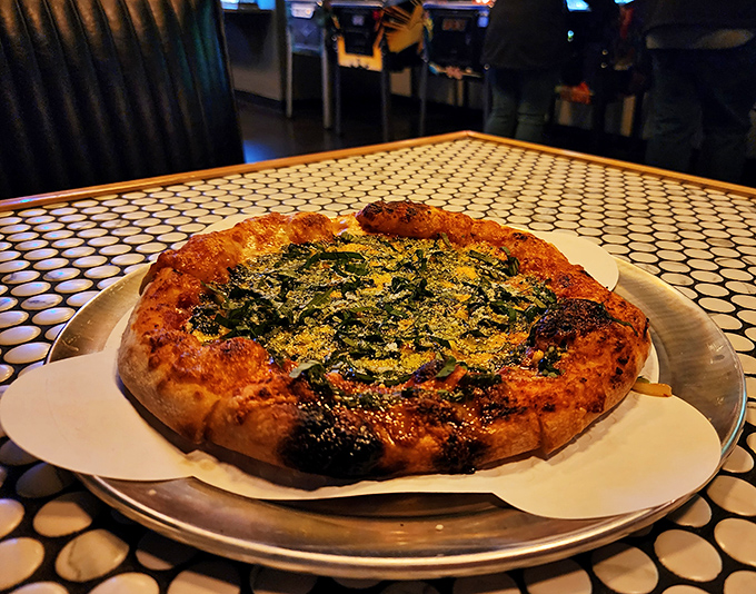 This isn't just any pizza &ndash; it's fuel for the next gaming marathon, with a perfectly blistered crust that would make any Italian grandmother nod approvingly.