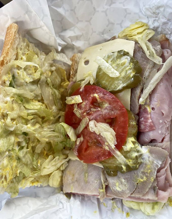 Golden-pressed perfection! The Cuban bread achieves that magical state &ndash; crispy exterior giving way to a warm, melty interior that sandwich dreams are made of.