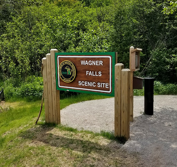 The unassuming entrance sign &ndash; like finding the door to Narnia in an ordinary wardrobe, magic awaits beyond.