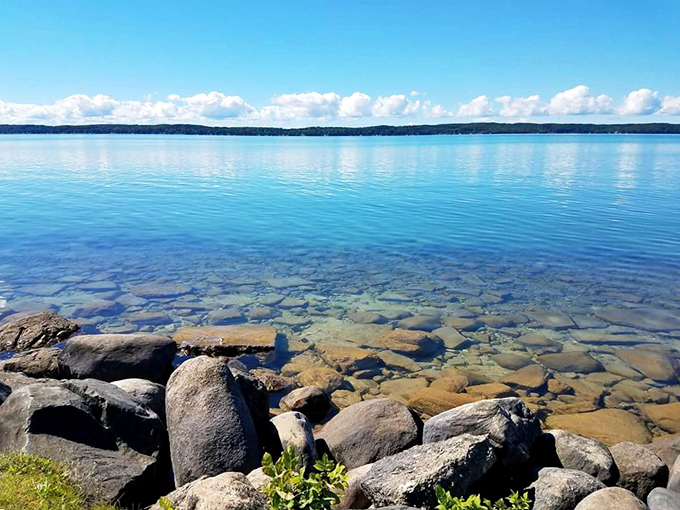 Perfect swimming conditions where refreshing waters meet a sandy bottom. No wonder locals consider this their personal slice of paradise.