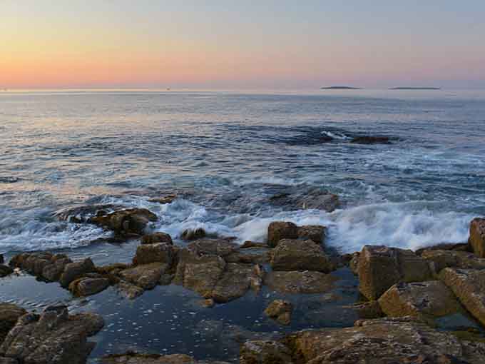Bass Harbor's rugged coastline provided the dramatic ocean scenes that made The Cider House Rules so visually stunning.