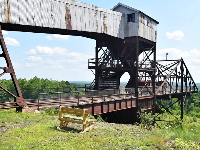 Industrial architecture meets wilderness at Soudan Mine, where the historic mining operation offers a fascinating contrast to the park's natural beauty.