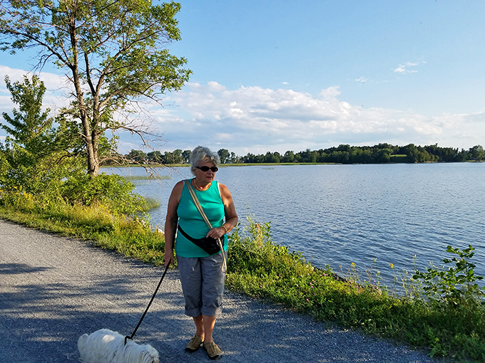 Dog walkers find paradise on the causeway – where Fido can enjoy Vermont's finest views alongside human companions.