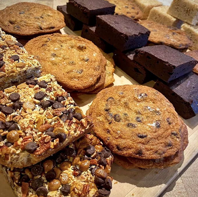 Brownies and Cookies: Sweet temptations that would make grandmothers jealous – these hefty treats demand to be savored, not rushed.