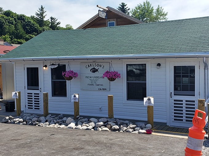 Carlson's isn't just a fish market – it's a temple of freshness where Lake Michigan's bounty is transformed into culinary gold.