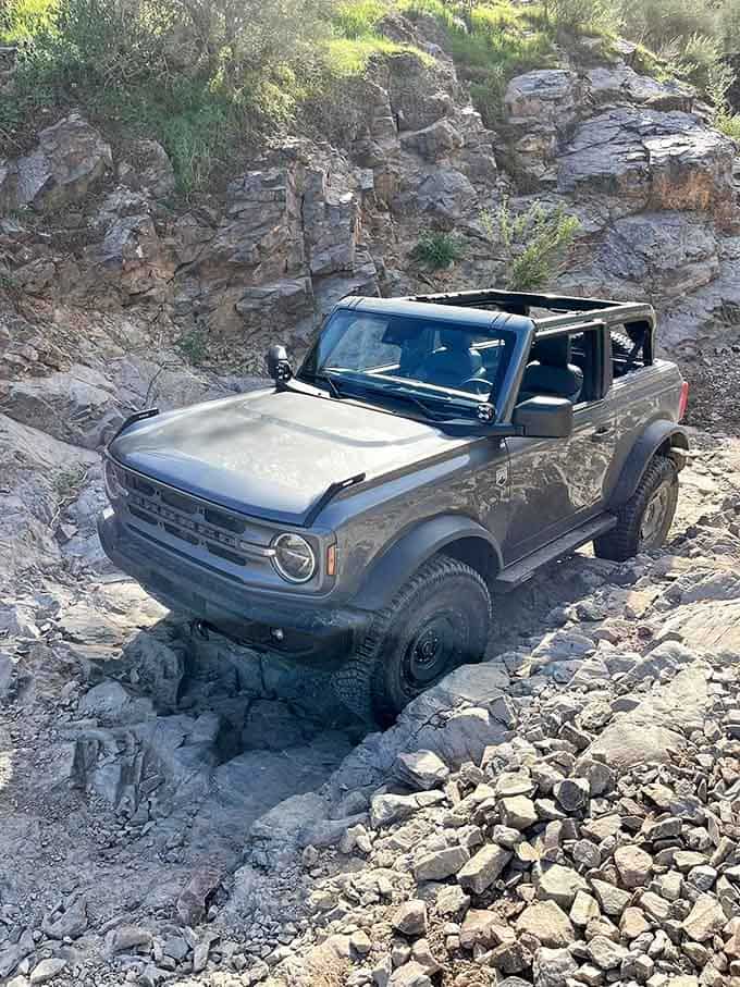 Modern four-wheel-drive technology meets old-school determination on a trail that separates the adventurous from the air-conditioned.