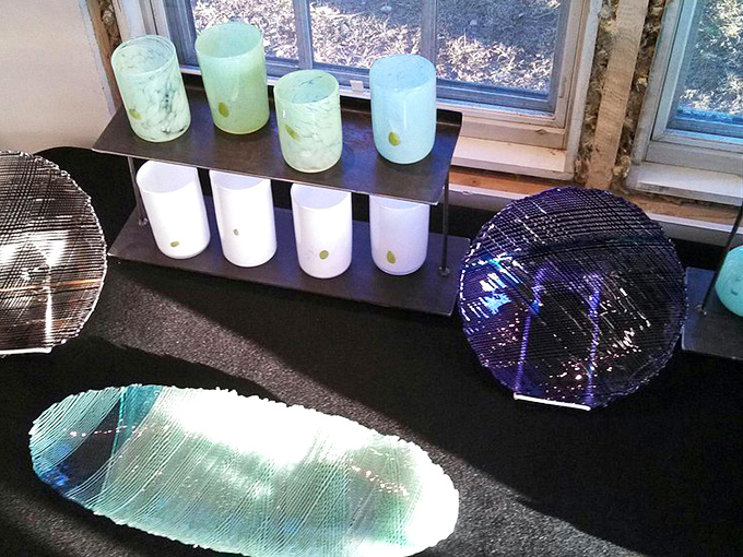 A rainbow in glass form &ndash; these handcrafted tumblers and plates transform everyday dining into an artistic experience.