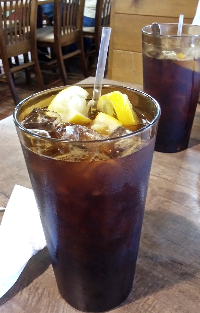 Iced Tea: Sweet tea served in glasses big enough to swim in &ndash; the unofficial state beverage of the South, perfected with a slice of lemon.