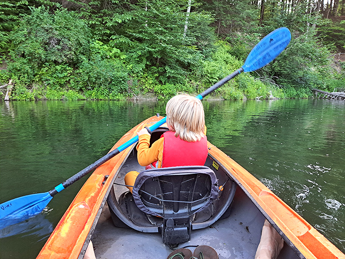 Childhood wonder captured in a single frame &ndash; exploring the reservoir by kayak creates the kind of memories that last longer than any souvenir.