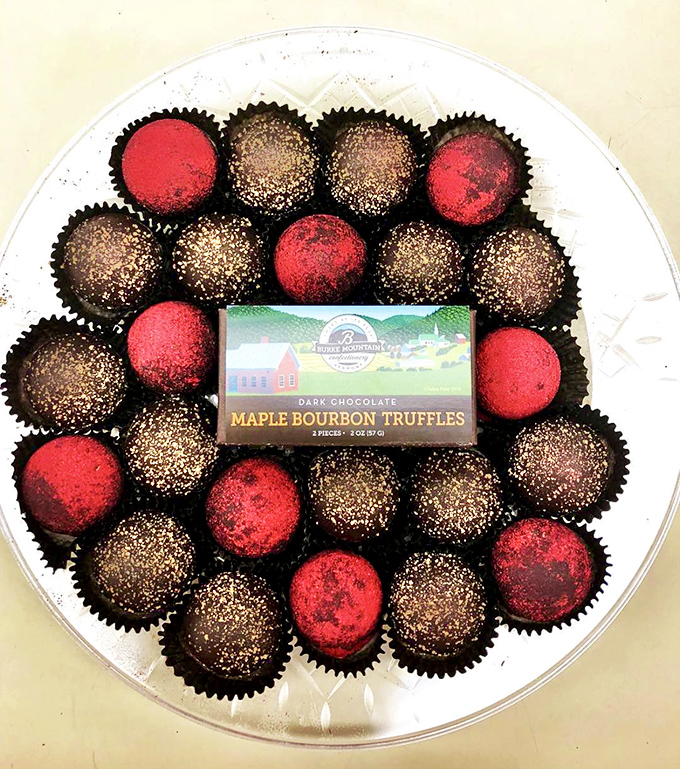 These Maple Bourbon Truffles aren't just arranged in a circle &ndash; they're holding a delicious intervention for your boring snack habits.