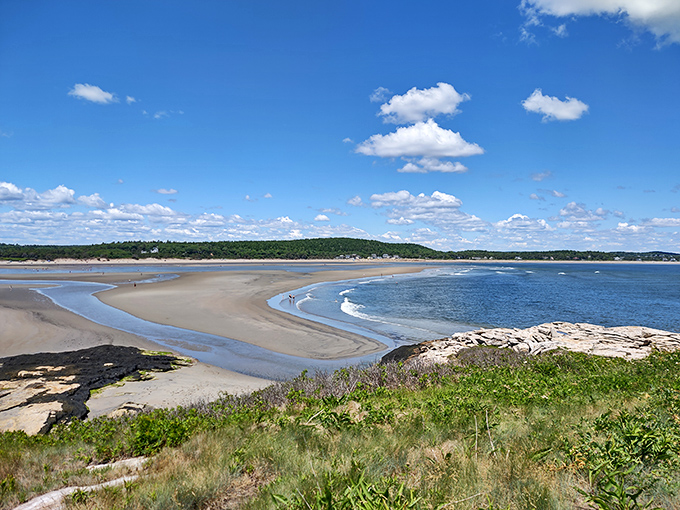 Popham Beach State Park offers three miles of sandy perfection &ndash; Maine's answer to those who think New England is all rocky shores.