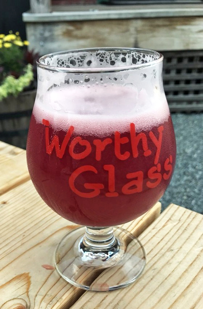 The "Worthy Glass" isn't just holding beer &ndash; it's cradling liquid Vermont craftsmanship, the perfect companion to your burger adventure.