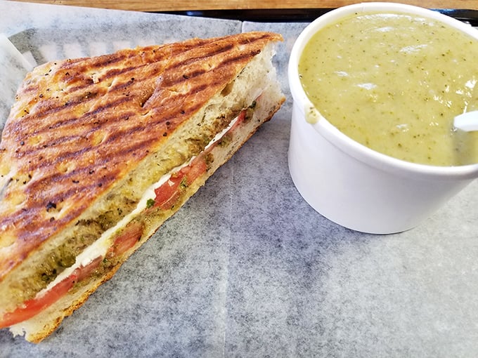 The Royal Grilled Cheese &ndash; where bread achieves the perfect golden crust and cheese stretches dramatically with each bite.