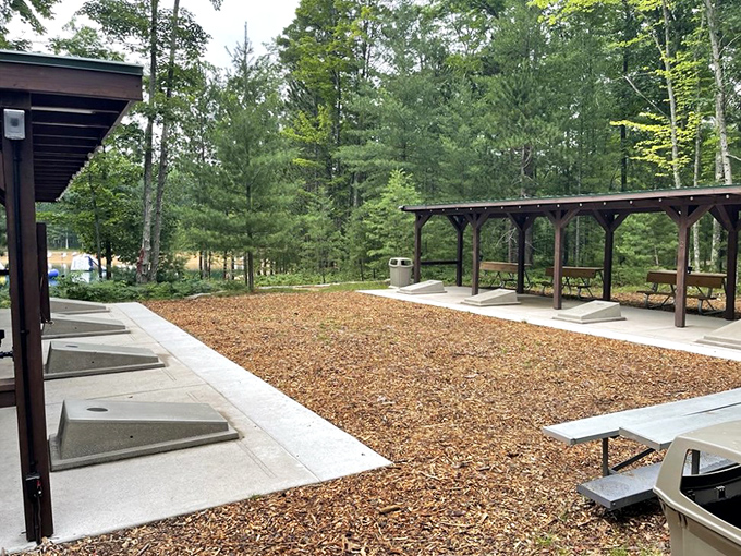 This shooting range facility provides structured outdoor activities for those who need more direction than "go enjoy nature."