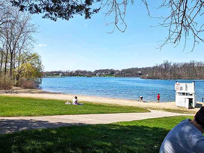 Beach days at Silver Lake Park create the summer memories that warm Michigan residents through long winter months.