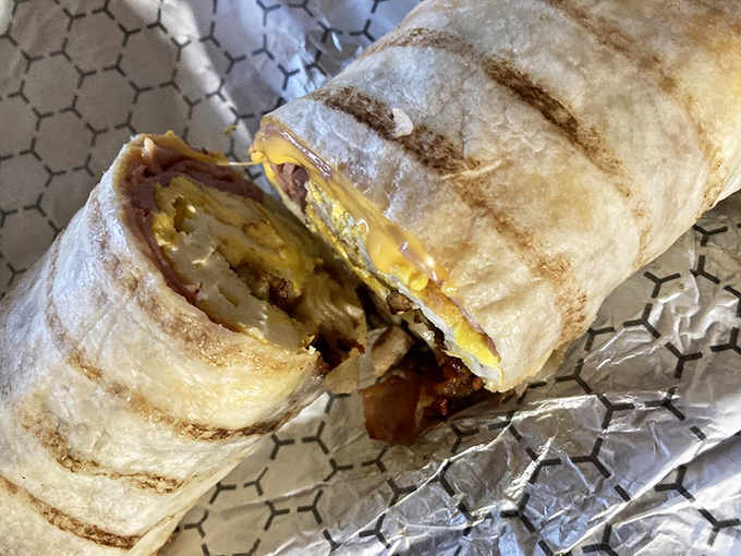 This isn't just a breakfast burrito &ndash; it's morning salvation wrapped in a tortilla, promising to turn even the grumpiest riser into a functioning human.