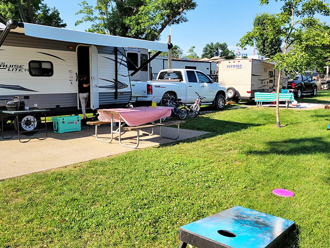 RV camping spots offer that perfect balance &ndash; just enough "roughing it" to count as camping, with all the comforts of home.