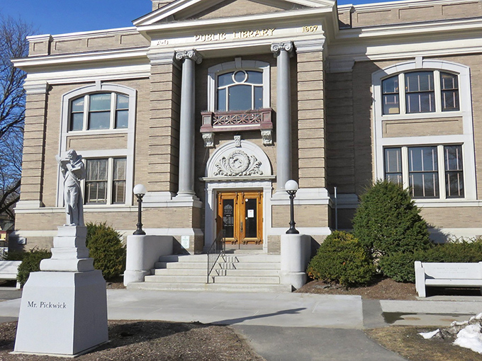 Barre's Public Library combines neoclassical elegance with the town's signature granite craftsmanship, knowledge carved in stone.