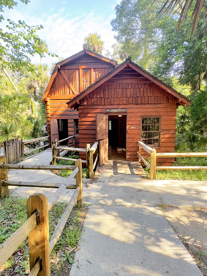 The historic millhouse stands as a reminder that people were finding ways to harness nature's power long before electricity apps.