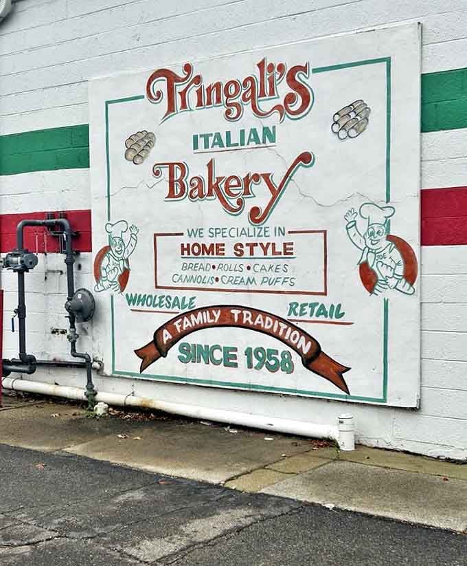 The wall mural tells the story &ndash; "A Family Tradition Since 1958" isn't just marketing; it's a promise kept through generations of perfect pastries.