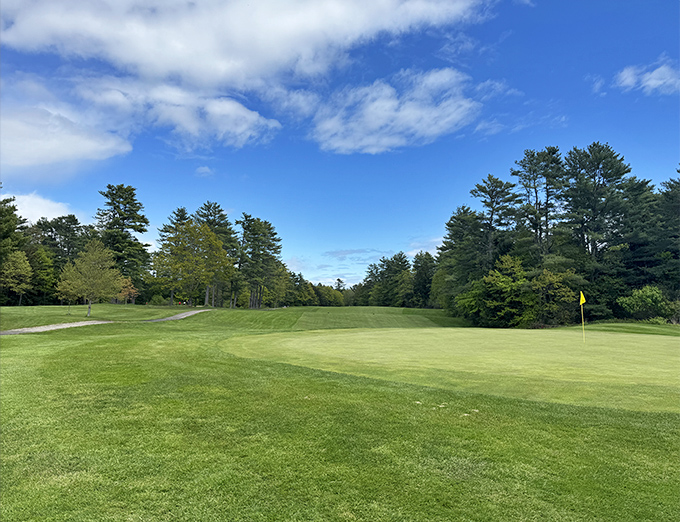 Pristine greens and tall pines make this Portland golf course a peaceful retreat for players seeking both challenge and natural beauty.