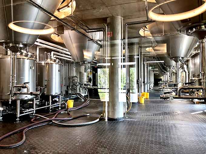 Modern brewing equipment gleams in Minnesota's craft breweries, where science and art combine to create award-winning beers.