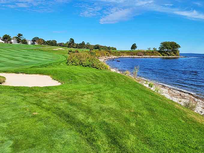 The Samoset Resort's oceanfront golf course shows the upscale side of Maine's midcoast region.