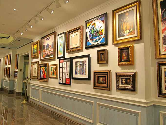 Walking these corridors feels like strolling through a gallery &ndash; each turn reveals another artistic treasure worth pausing to appreciate.