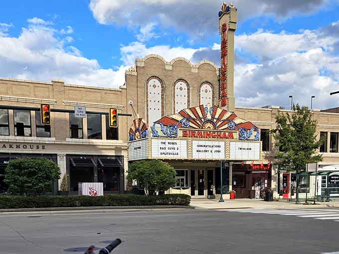 This beautifully preserved blue house represents Birmingham's commitment to honoring its past while embracing contemporary function.