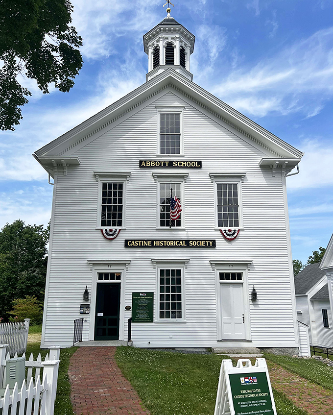 The Castine Historical Society occupies the former Abbott School, where lessons in local history continue for visitors of all ages.