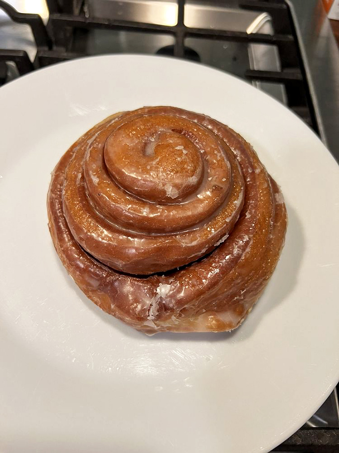 A spiral galaxy of buttery, cinnamon-sugar perfection that makes you wonder if astronomy should be edible.