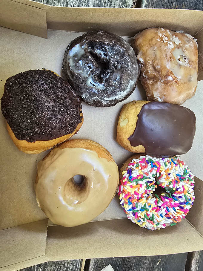 Donut devotees, rejoice! These hand-crafted beauties prove Poorhouse isn't just playing the pie game&mdash;they've mastered the hole thing too.