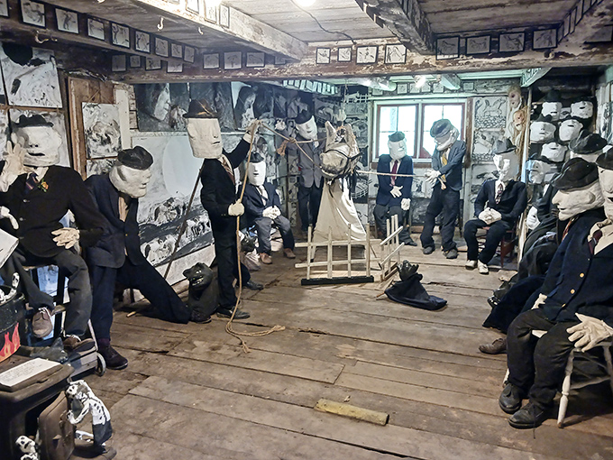 A boardroom meeting from an alternate universe where faceless executives contemplate the meaning of life instead of quarterly profits.