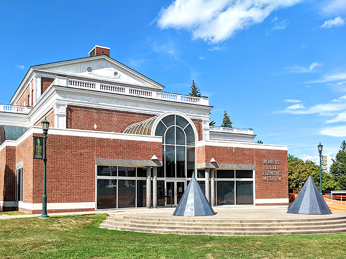 The Robert Hull Fleming Museum stands as Burlington's cultural cornerstone, where art and education dance a perfect duet.