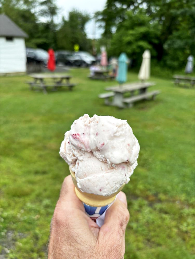 Homemade ice cream provides the perfect sweet finale &ndash; dense, rich, and often featuring seasonal Maine berries at their peak freshness.