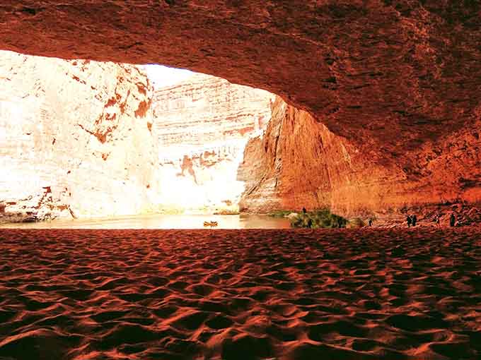 Standing inside this vast cavern feels like being inside a giant's pocket, if that giant had impeccable taste in real estate.